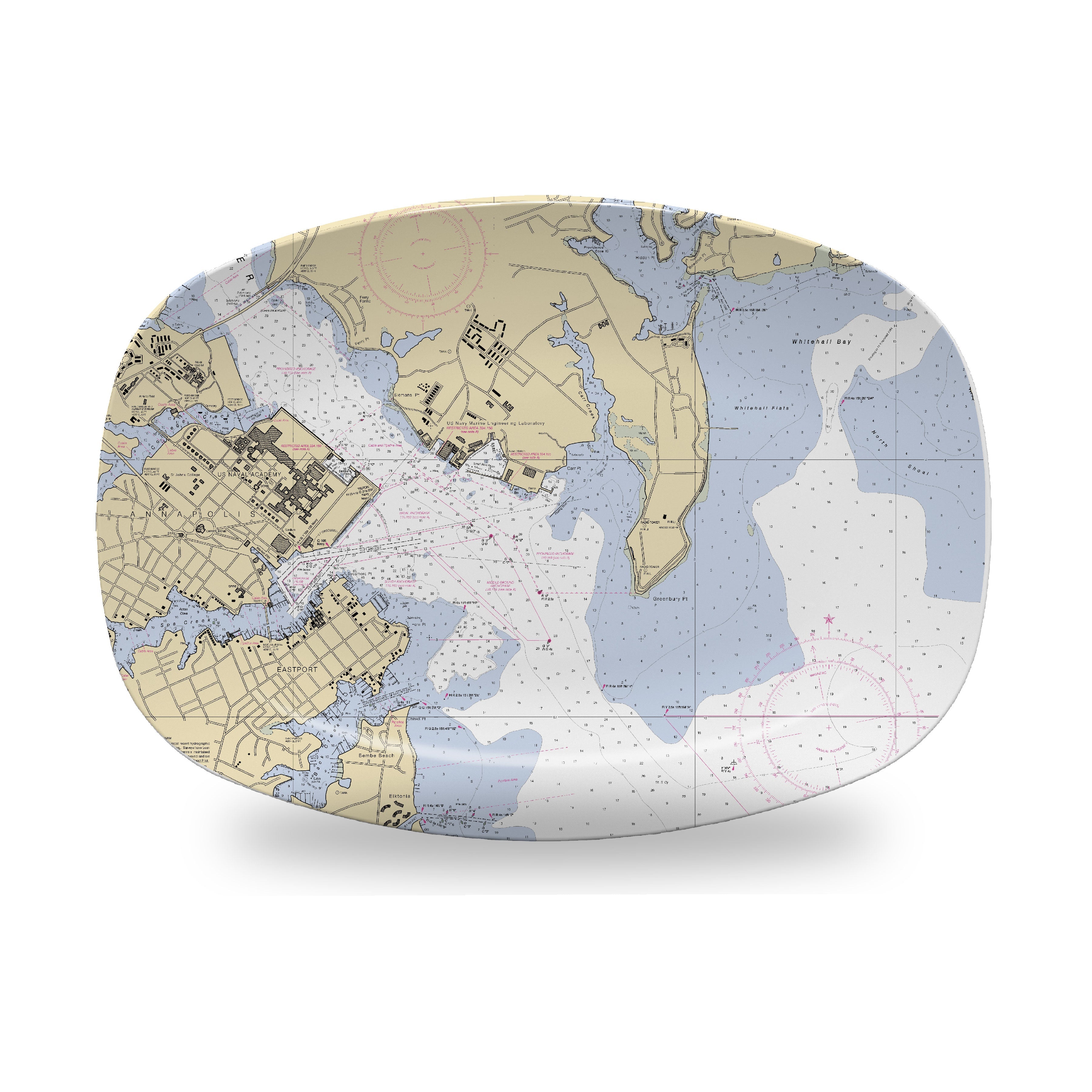 ANNAPOLIS Chart Platter – Mariposa Wholesale