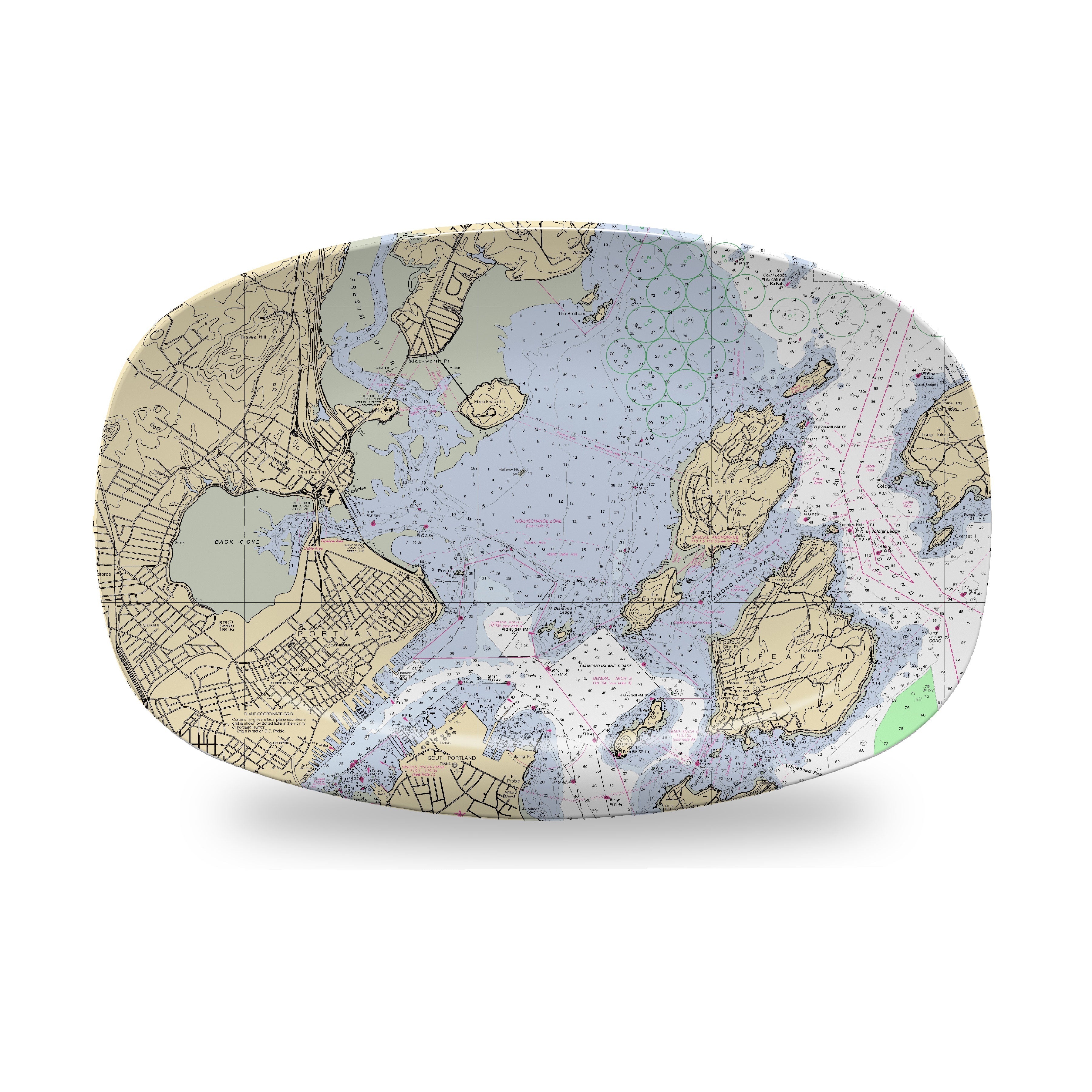 PORTLAND Chart Platter – Mariposa Wholesale